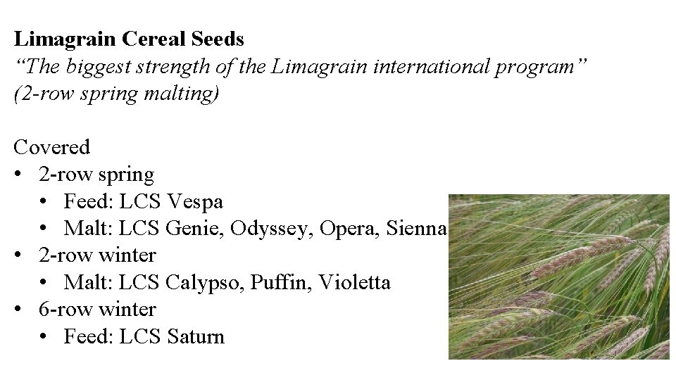 Variety development and varieties in the TriState region