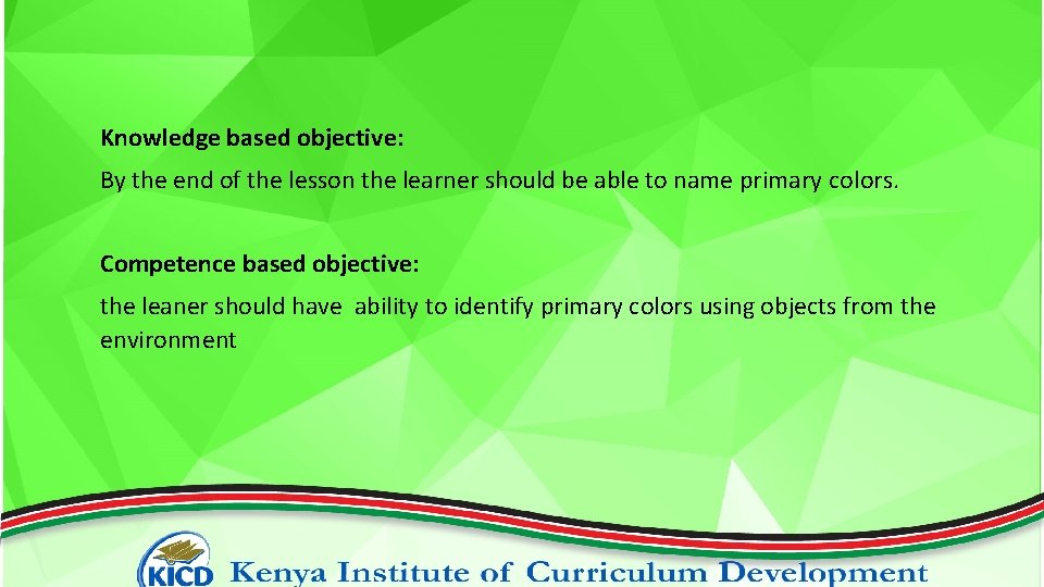 CREATIVE ARTS GROUP PRESENTATION Knowledge based objective By