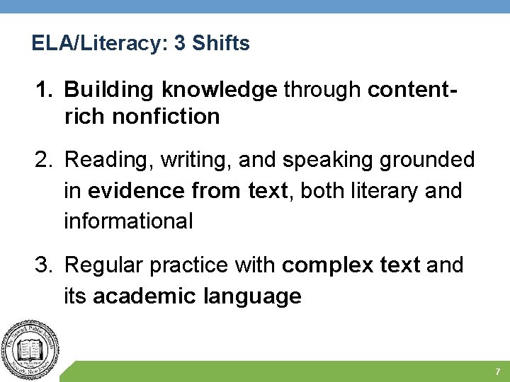 Common Core Planning Deep Dive into Literacy August