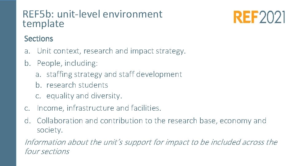 New entrants to REF 2021 workshop October 2019