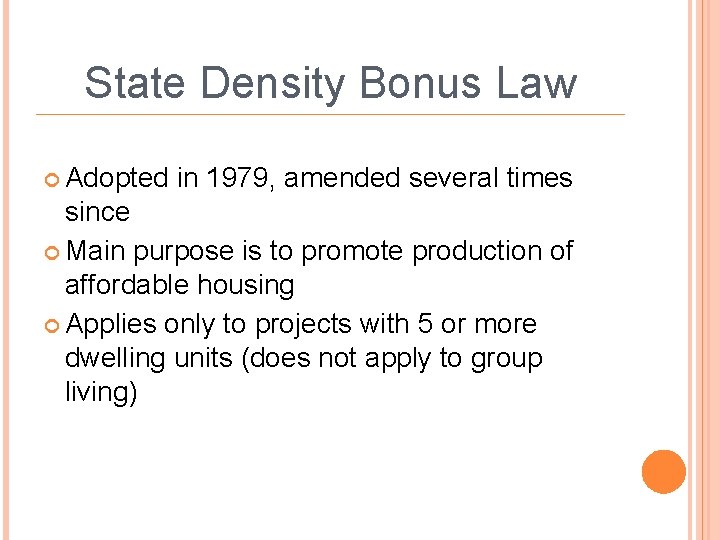 Implementing State Density Bonus Law in Berkeley November