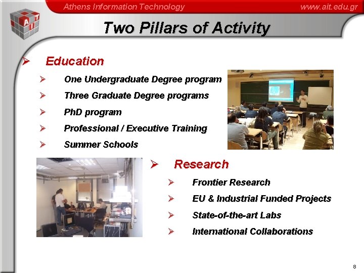 Athens Information Technology www ait edu gr ATHENS