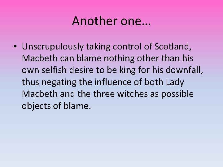 Thesis Statements For your Macbeth Control Essay Your