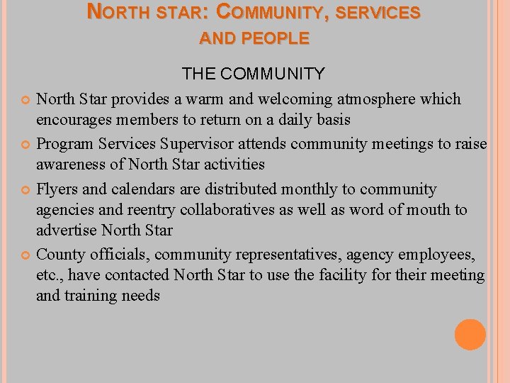 NORTH STAR NEIGHBORHOOD REENTRY RESOURCE CENTER Oriana House