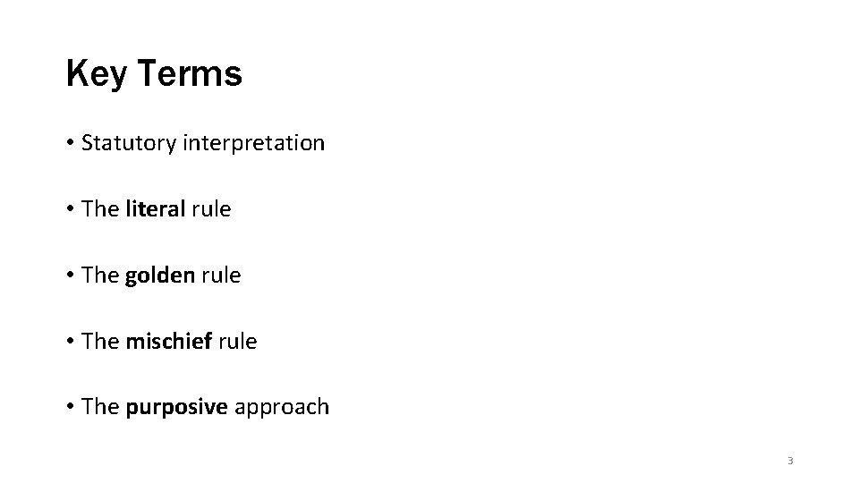 Date 16 October 2021 Statutory Interpretation Rules Learning