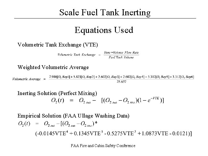 Scale Fuel Tank Inerting Inerting a B747 SP