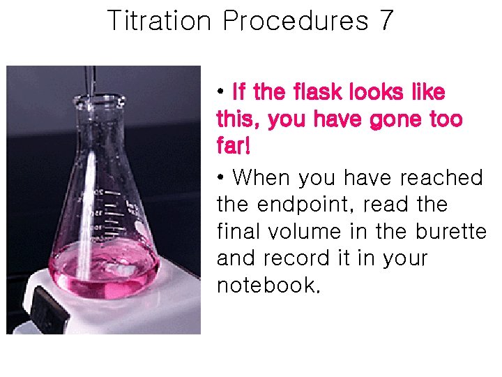 Titration Splitting Technique http www dartmouth educhemlabtechniques ...