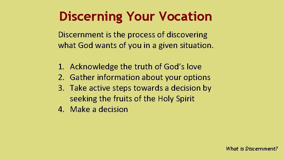 Introduction Overview Introduction Calling You to Commitment Primary