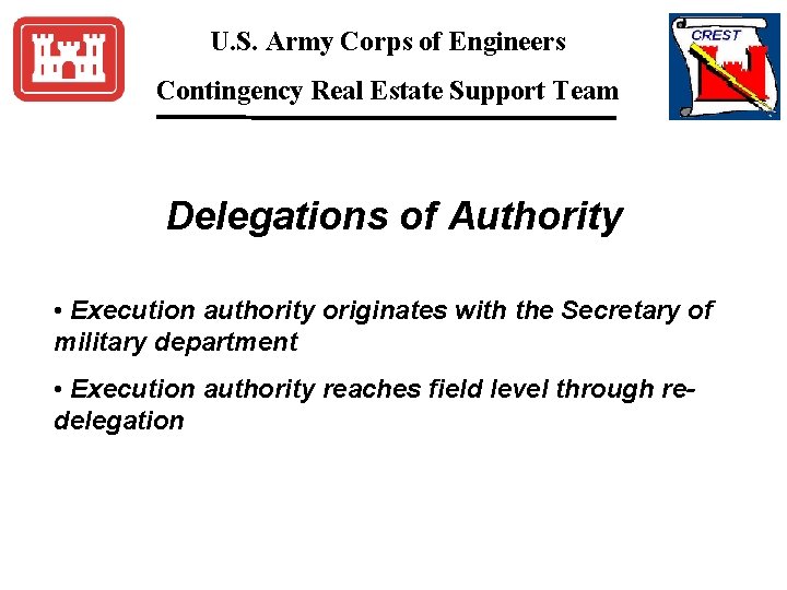 US Army Corps of Engineers U S Army