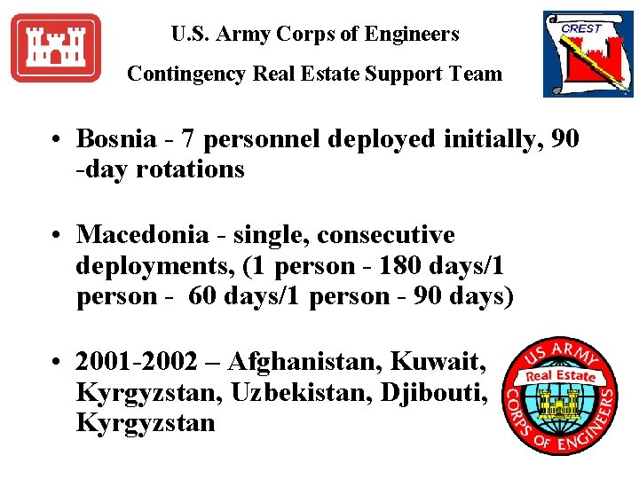 US Army Corps of Engineers U S Army