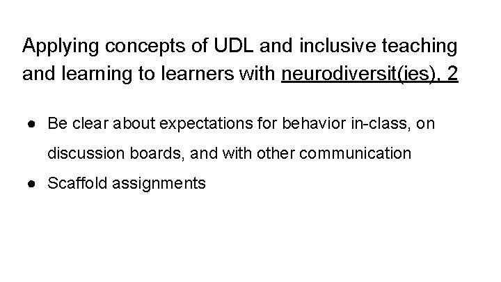 Universal Design for Learning UDL for Inclusive Teaching