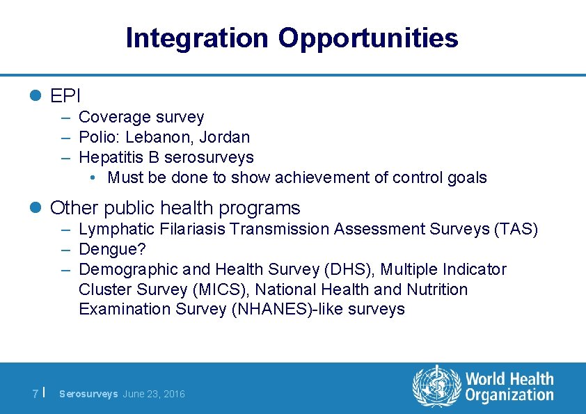 Measles and Rubella Serosurveys Accelerating Progress Towards Measles