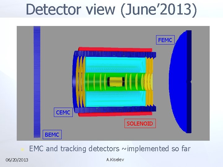 Eic Root status report and calorimeter code development