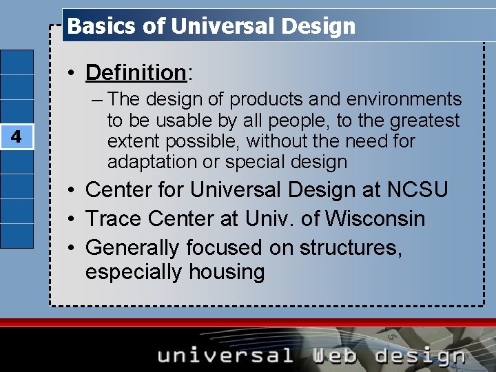 Universal Web Design Final Presentation Greg Lanier April