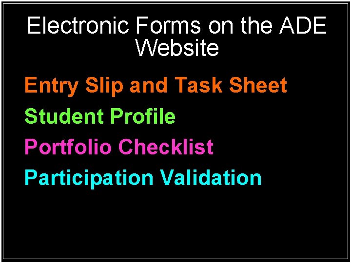 Arkansas Alternate Portfolio Assessment for Students with Disabilities