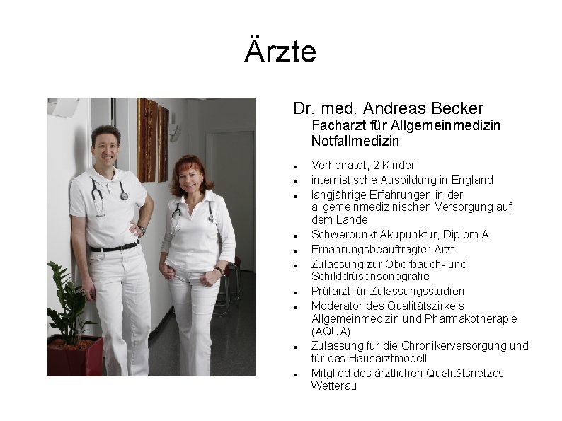 Herzlich Willkommen Gemeinschaftspraxis Fachrzte fr Allgemeinmedizin Dr med