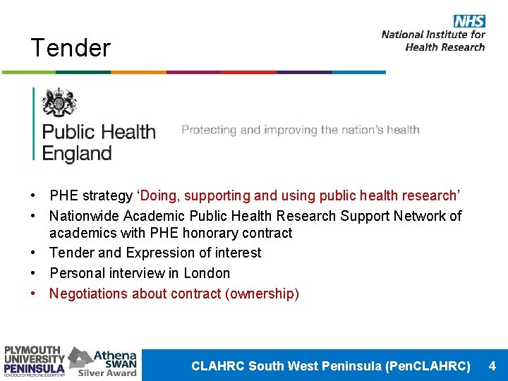 Working with Public Health England to derive an