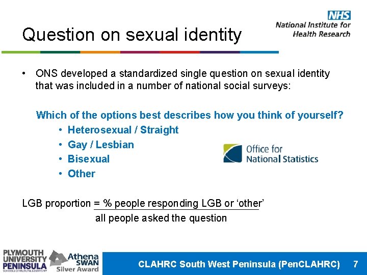 Working with Public Health England to derive an