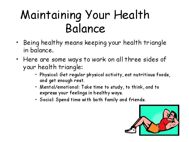 Your Health and Wellness Objectives Today we are
