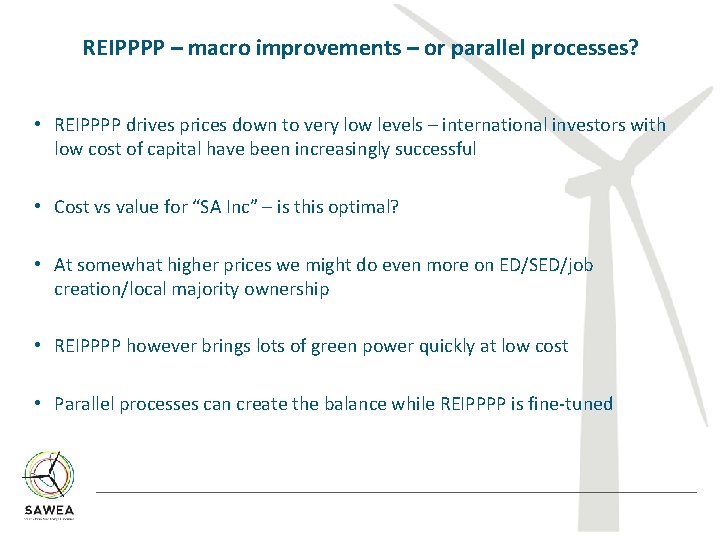 The SIP process issues experienced by the RE
