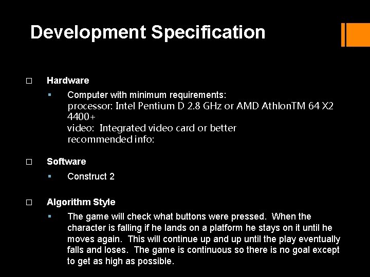 Jumpman By Maher and Mario Executive Summary Players