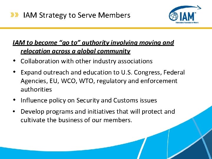 The International Association of Movers IAM Sparking Future