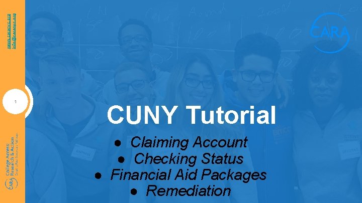 www caranyc org infocaranyc org 1 CUNY Tutorial