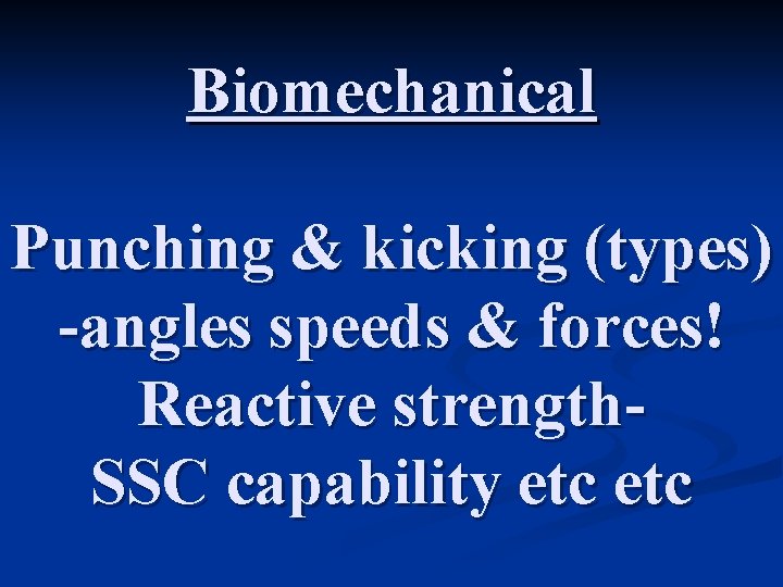 Strength Conditioning The ART and SCIENCE of injury