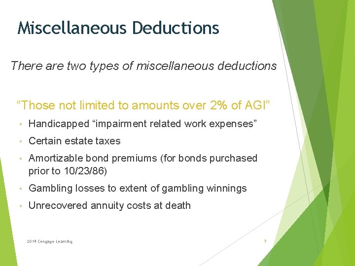CHAPTER 5 Itemized Deductions Other Incentives Income Tax