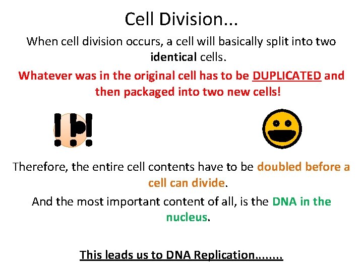 11 1 Replication of DNA Learning Objectives What