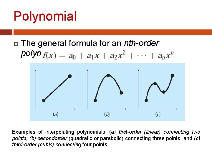 NUMERICAL METHODS INTERPOLATION Bahan Kuliah Fisika Komputasi Interpolasi