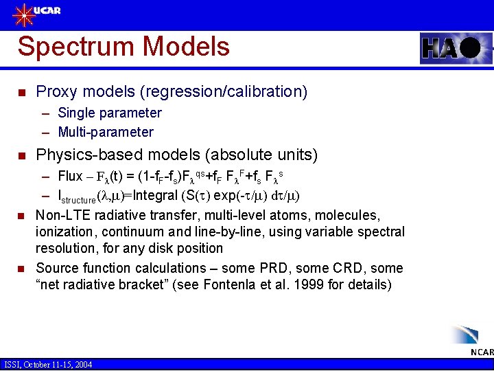 Synthesis of the Solar Spectrum including future plans