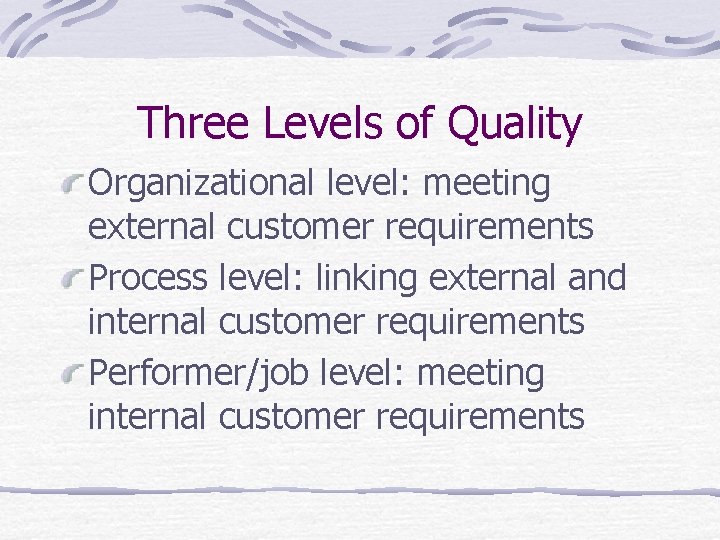 Total Quality Peoplefocused management system Focus on increasing