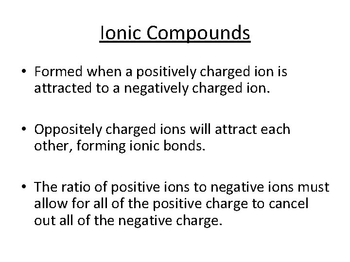 Compounds and Molecules Honors ChemistryBiology 10 th grade