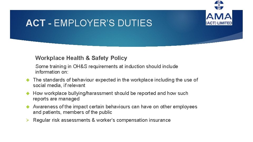 A SMALL BUSINESS EMPLOYERWORKERS COMPENSATION IN THE TERRITORY