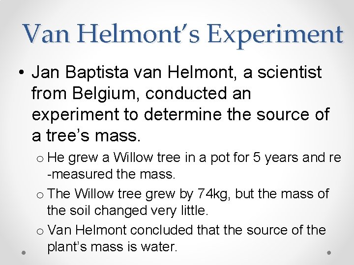 Photosynthesis Introduction to Biology How does a tree