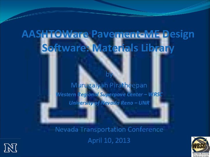 AASHTOWare PavementME Design Software Materials Library by Murugaiyah