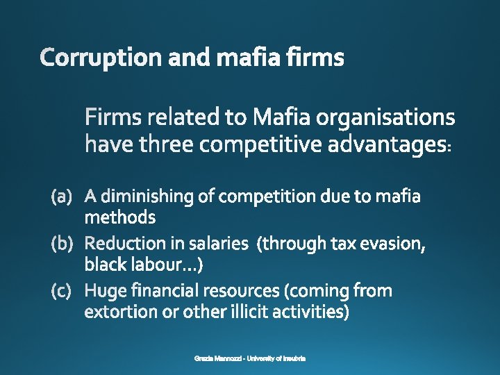 Corruption e criminological perspective Which is the best