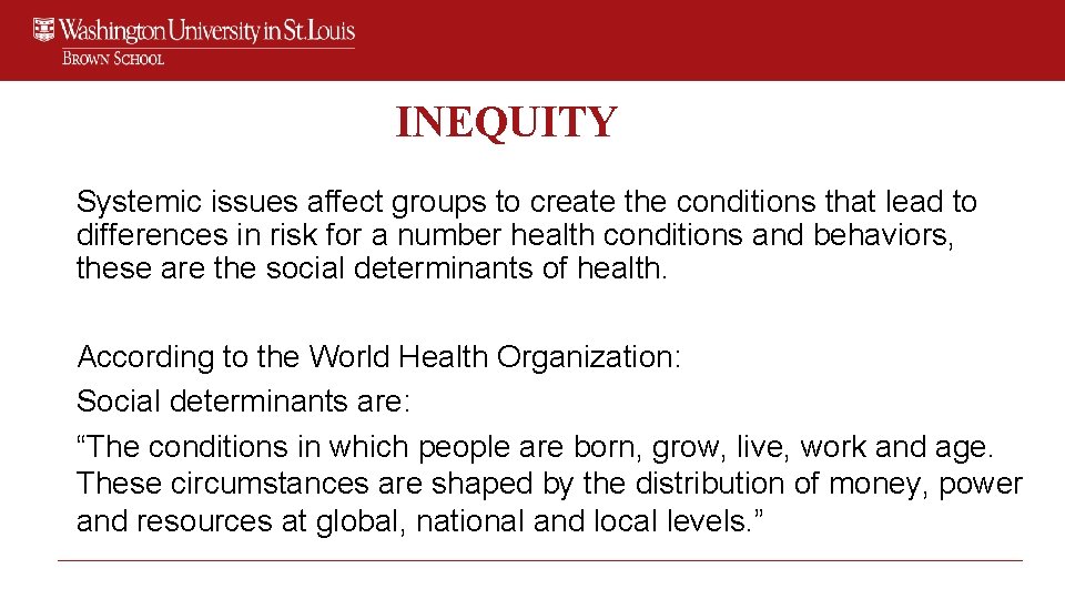 Health Equity Moving Beyond the Legacy of Racism