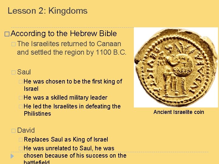 CH 6 The Israelites Lesson 2 Kingdoms World