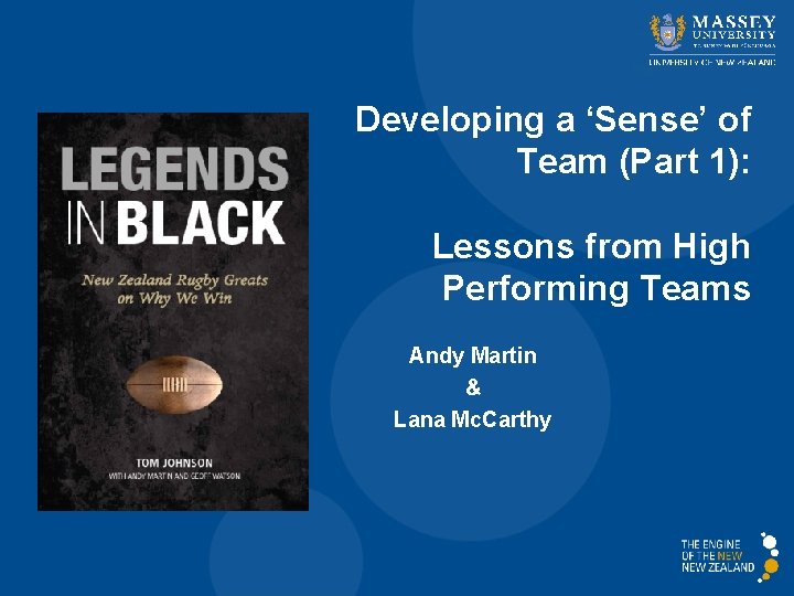 Developing a Sense of Team Part 1 Lessons