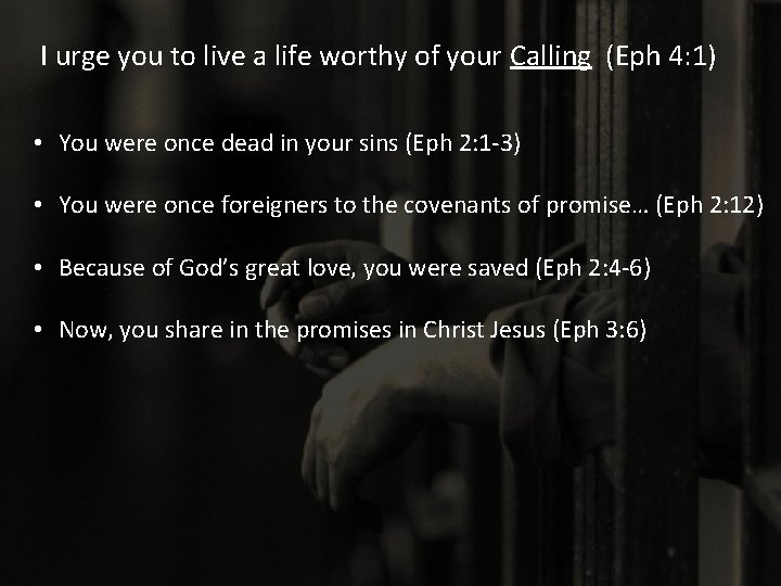 Becoming As One Ephesians 4 1 6 It