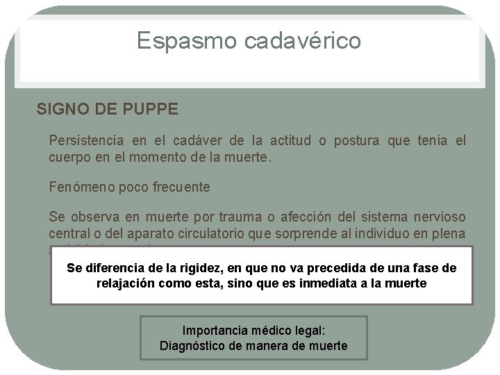 Tanatologa Medicina legal Clasificacin de los fenmenos cadavricos