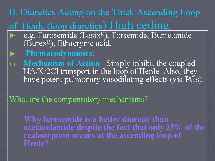DIURETICS By Prof A Alhaider Anatomy and Physiology