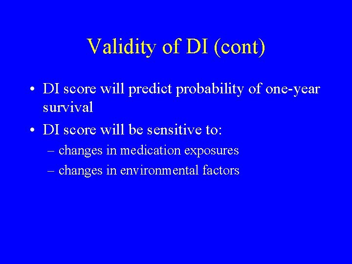 Lecture 6 Reliability and validity of scales cont
