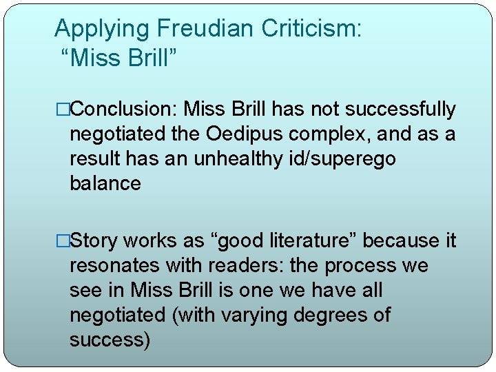 Through the Literary Looking Glass Critical Theory in