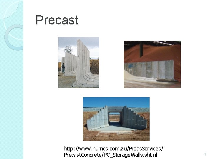 CantileverGravity Walls Bar lists and estimates from standard