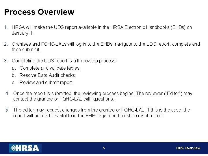Health Resources and Services Administration HRSA WebBased Uniform