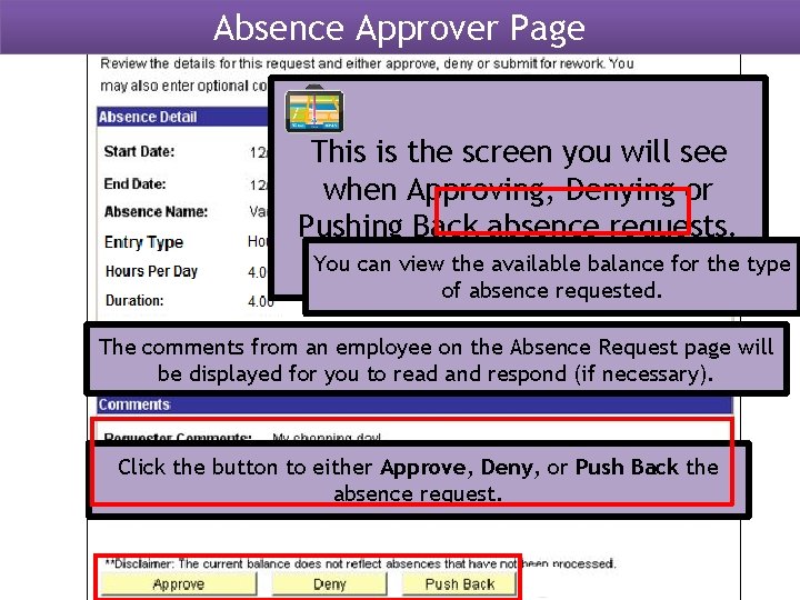 Time Labor Absence Management Approving Employee Submitted Absences