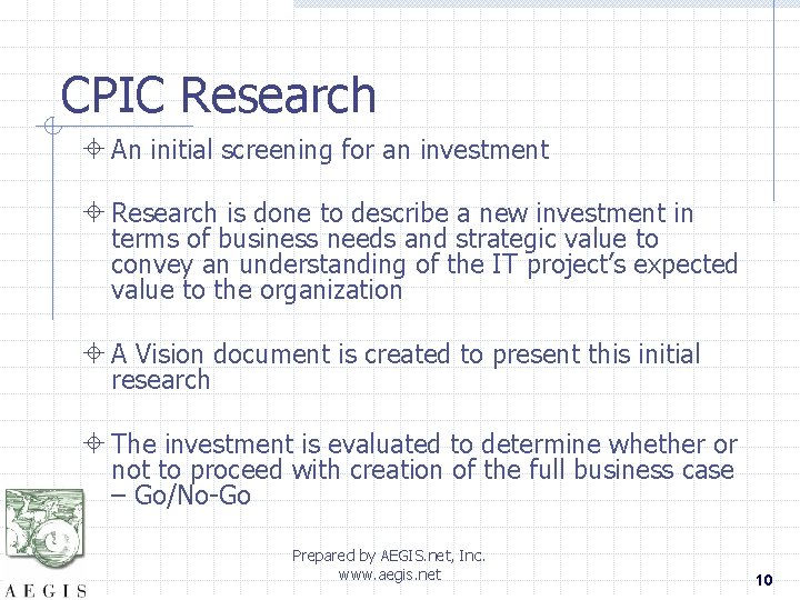 Making the Business Case October 08 2008 Presenter